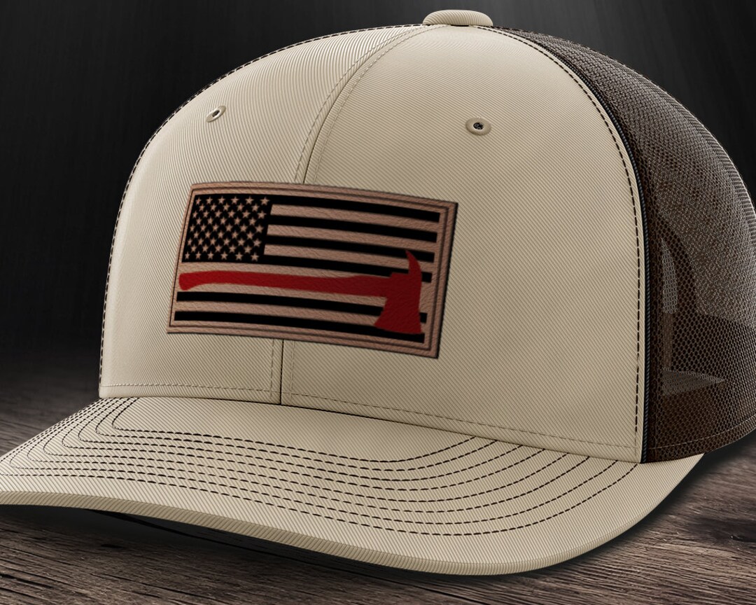Thin Red Line, Thin Red Line Patch Hat, Firemen Flag Hat, Firefighter ...