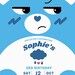 Editable Blue Grumpy Bear-themed Birthday Party Invitation Template - Etsy