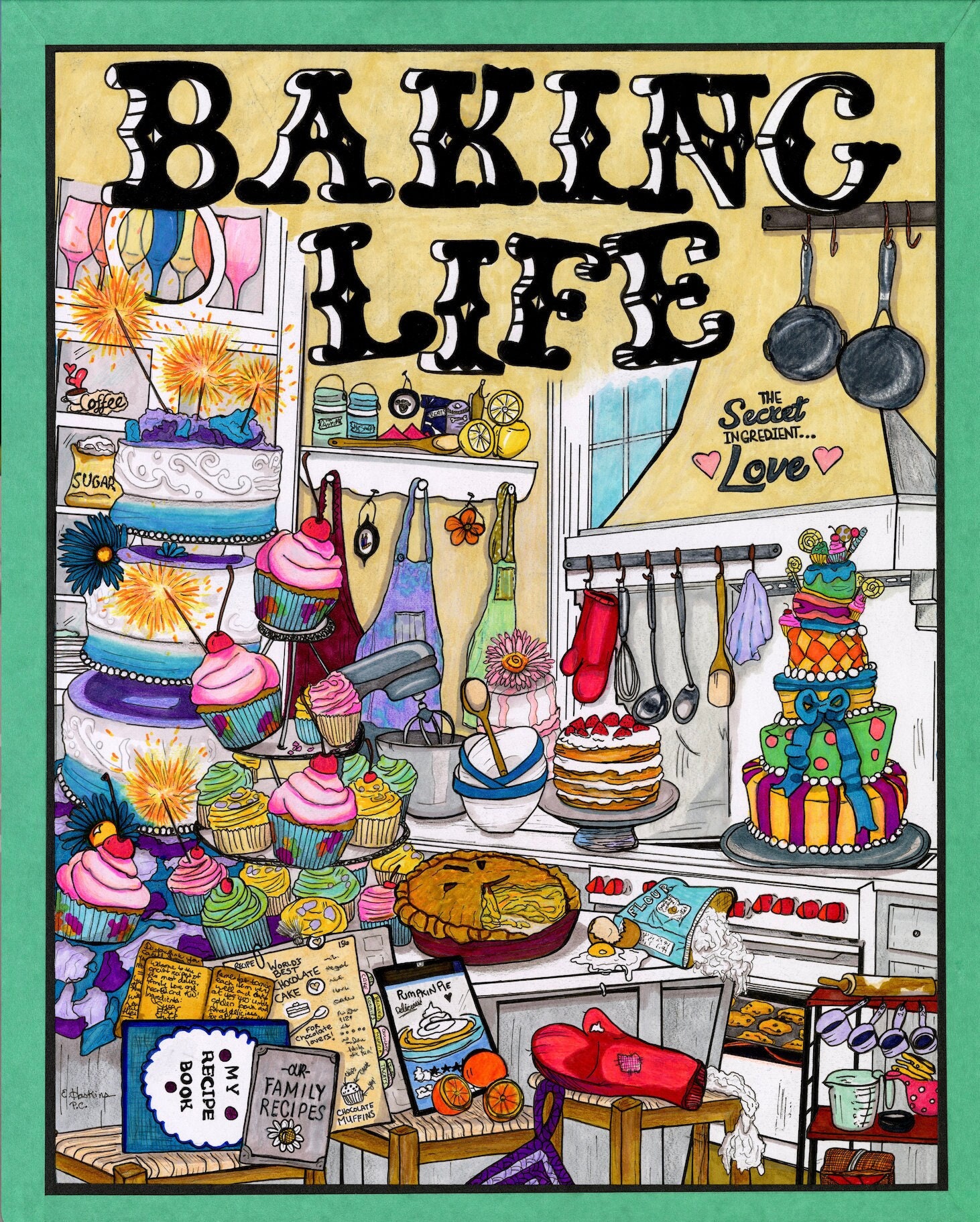 Baking Life Custom Print - Etsy