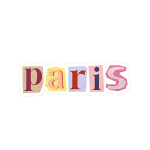 Chic Paris Kiss-cut Stickers for Travel Lovers, Laptop Decor, Journals ...
