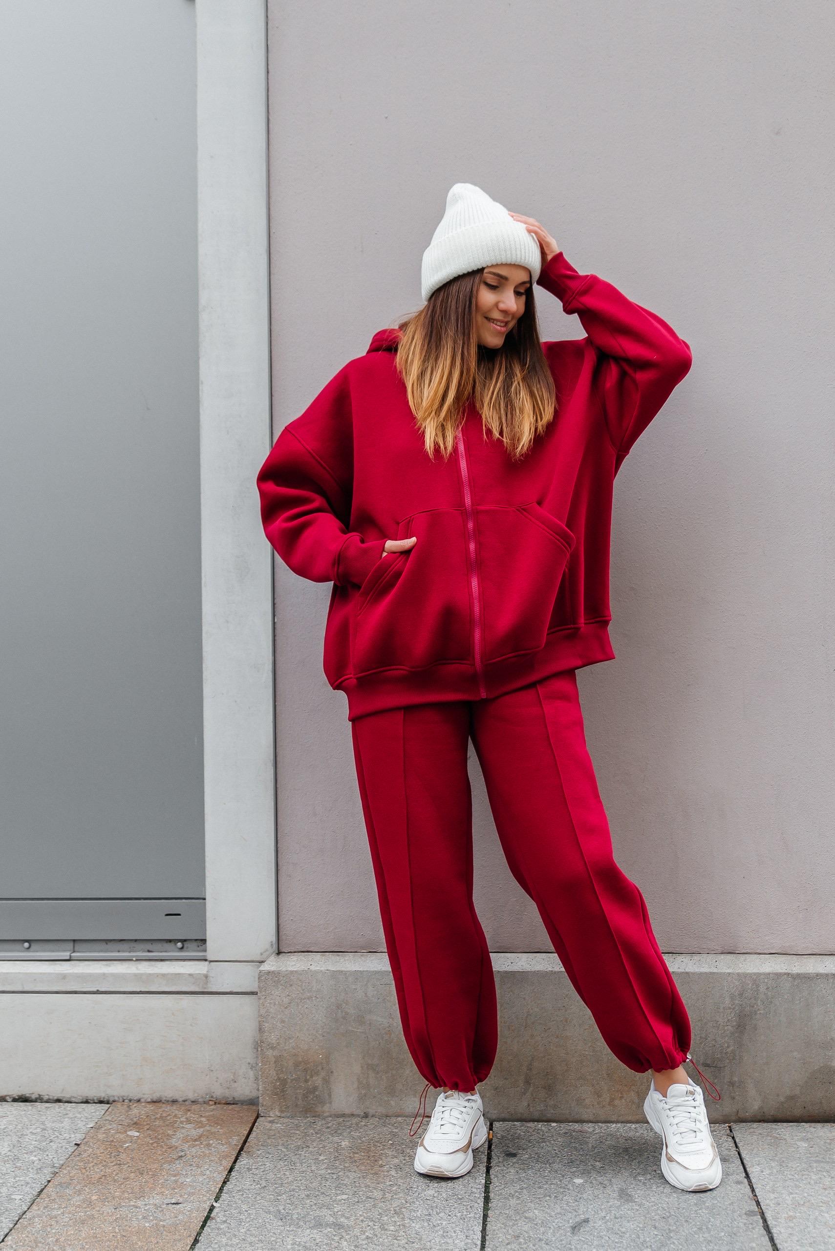 Burgundy Tracksuit - Etsy Burgundy Tracksuit - Etsy