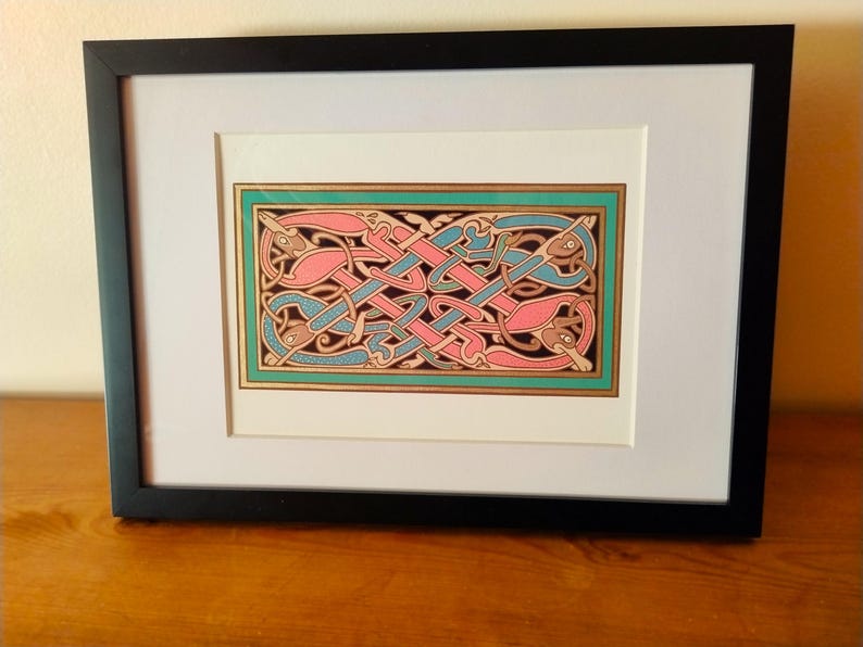 Lindisfarne Gospels Art Print - Early Medieval Insular Art- Illuminated ...