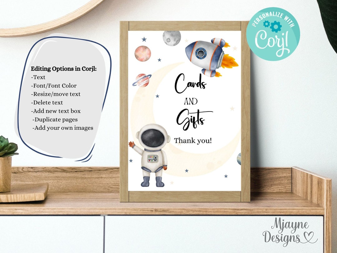 Outer Space Party Sign Bundle, Outer Space Birthday Custom Signs ...