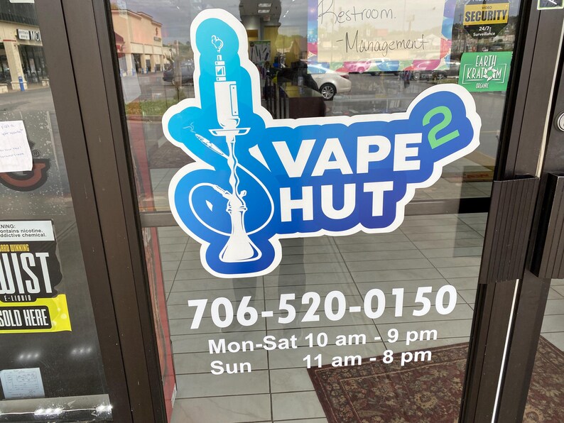 Custom Storefront Window Decals Window Sign Wall Art Wall Decals ...