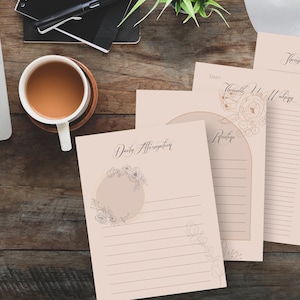 Intentional Morning Journal, Printable Undated Journal and Habit ...