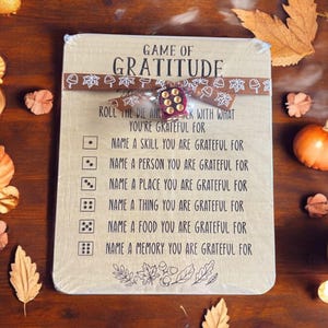 Laser Engraved Gratitude Game: Share Joy, Build Connections, and ...