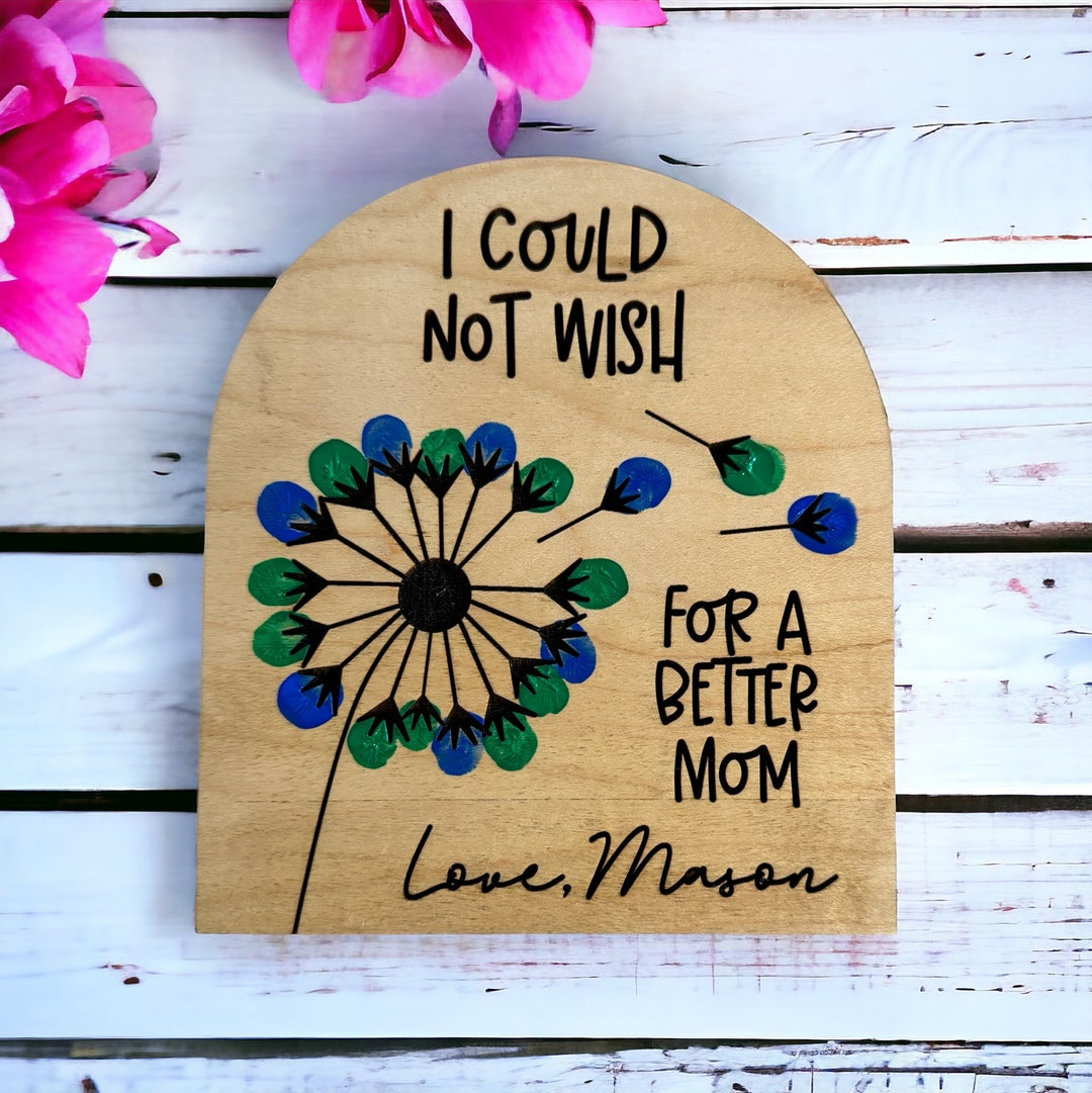 Mother's Day Large Fingerprints Magnet, Gift, Keepsake, Grandmother ...