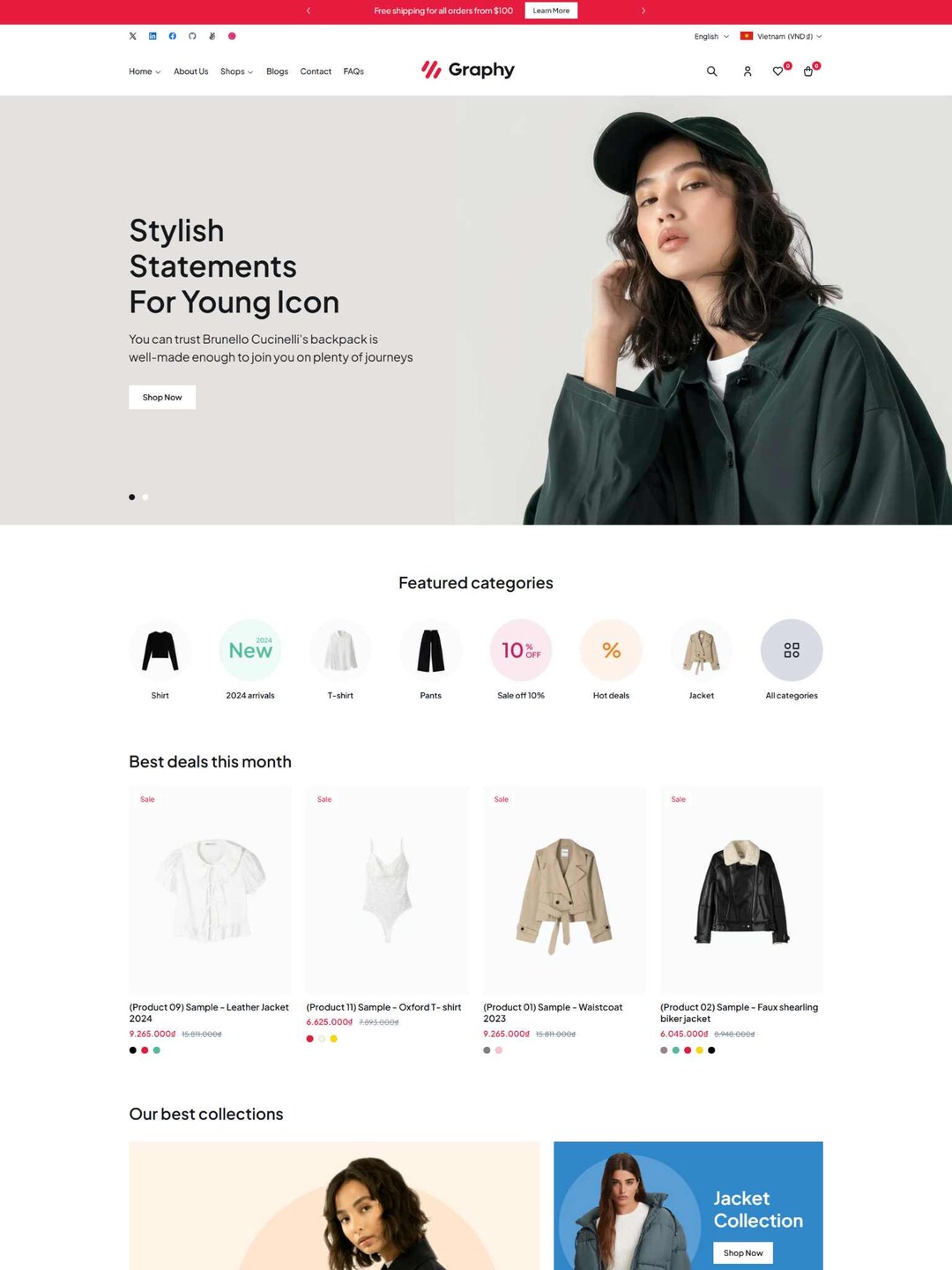 Graphy - Premium Multi-purpose Shopify Theme 2025 | Fashion Store ...