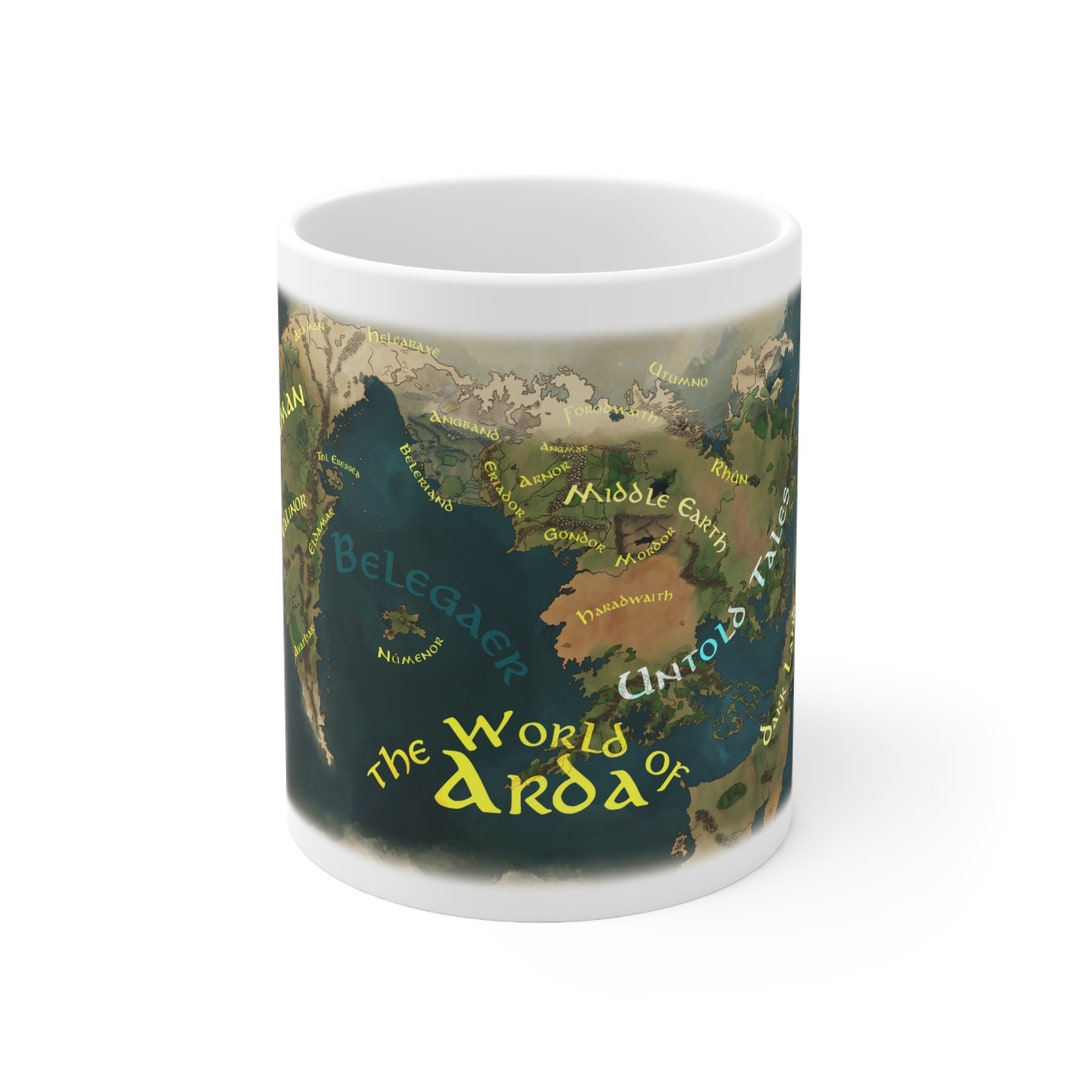 Lord of the Rings Map Arda Map the Hobbit Map the - Etsy