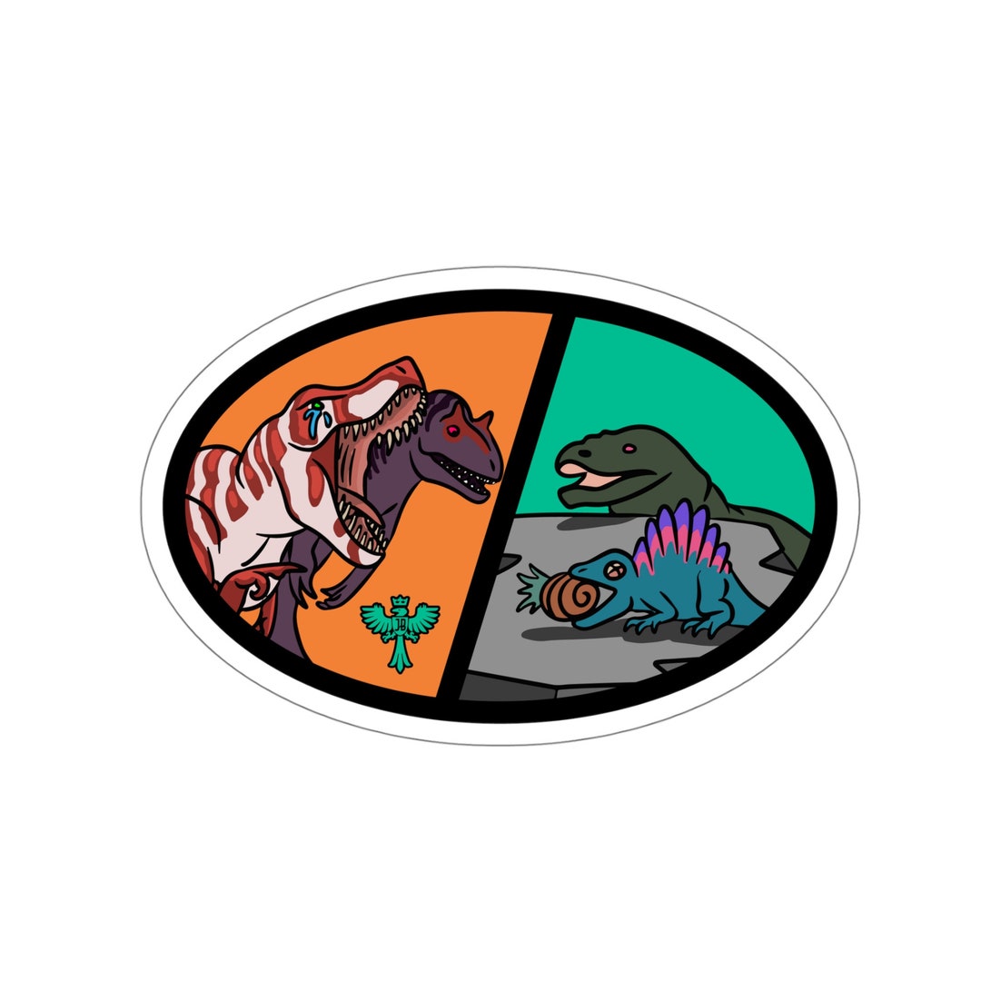 Dinosaur Sticker T-rex Sticker Funny Dinosaur Sticker Jurassic Park ...