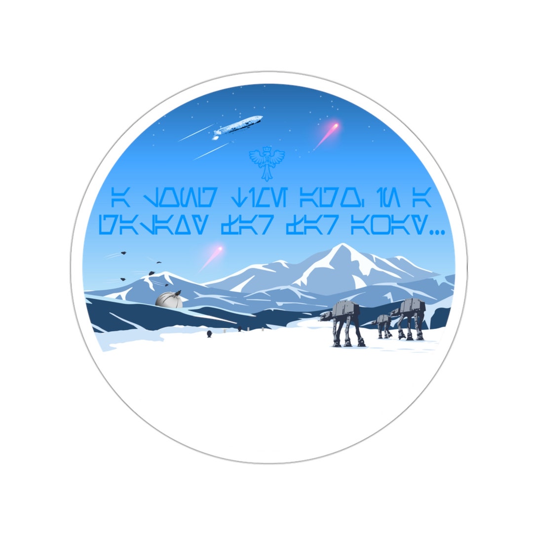 Star Wars Hoth Sticker Star Wars Sticker Funny Star Wars - Etsy