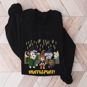 Bluey X Wizard Houses T-shirt Bluey and Bingo Tee Bluey Magical School ...