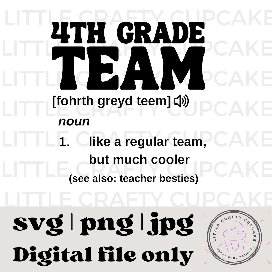 4th Grade Team SVG | Teacher SVG - Etsy