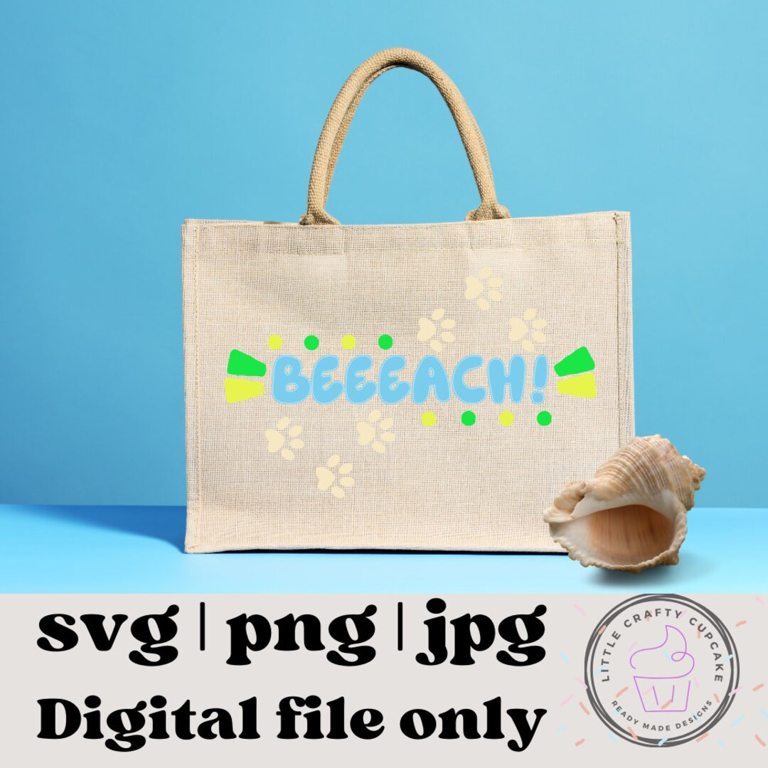 Blue Dog Beach SVG - Etsy