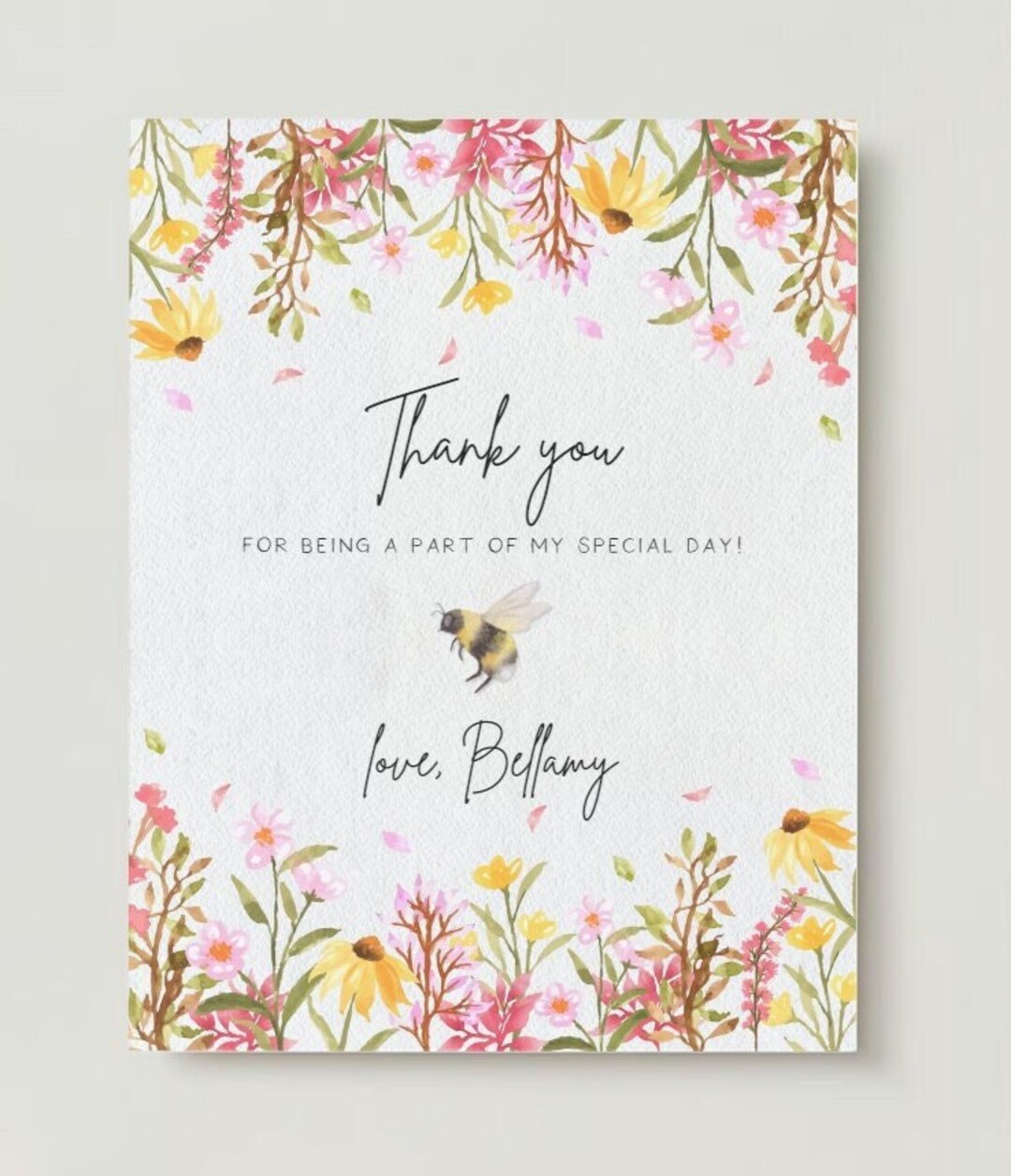 Printable Bee Thank You Card, It's Sweet to Bee Thank You Card, Bee ...