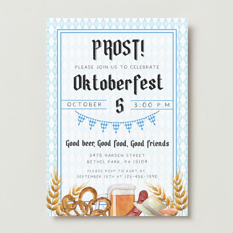 Oktoberfest Invitation - Etsy