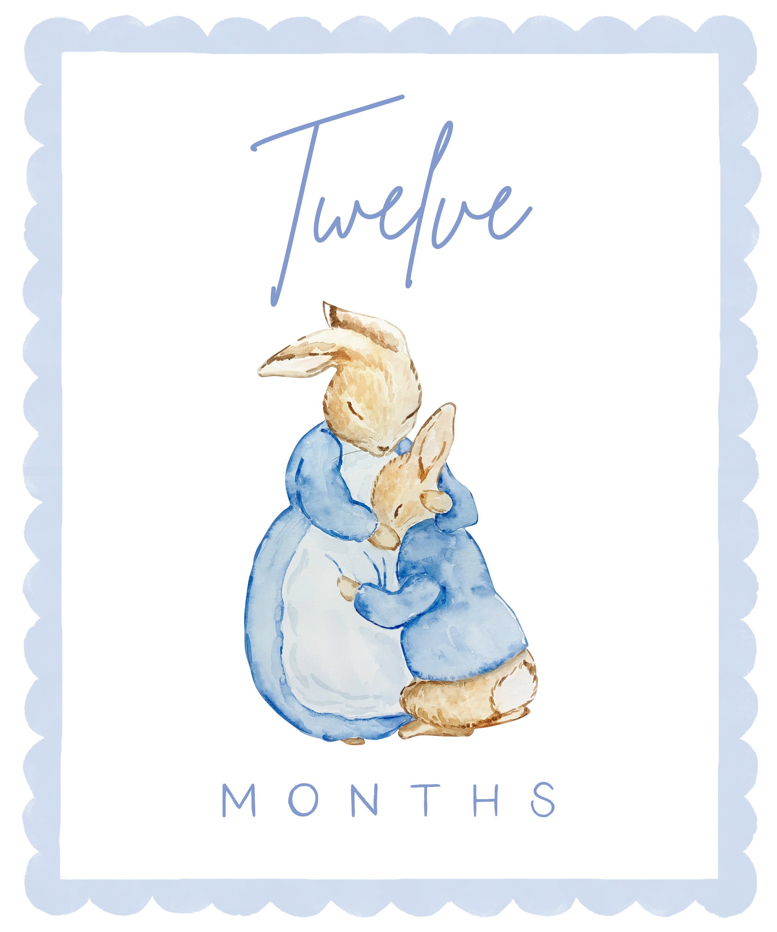 Printable Monthly Milestone Cards for Girls Boys, Watercolor ...