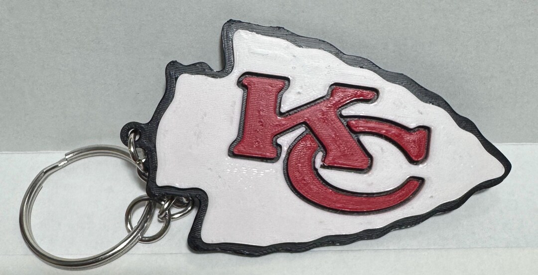 3D Printed Kansas City Chiefs Keychain - Etsy