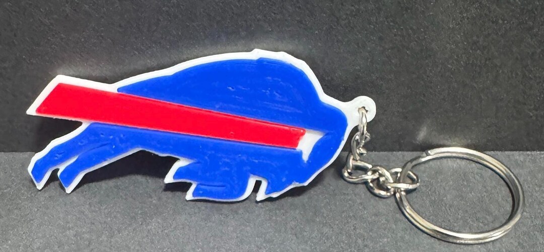 3D Printed Buffalo Bills Keychain - Etsy