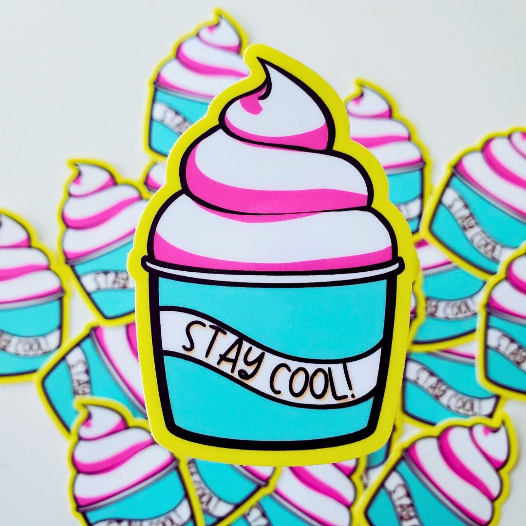 Stay Cool Sticker - Water Bottle Sticker - Hydroflask Sticker - Laptop ...