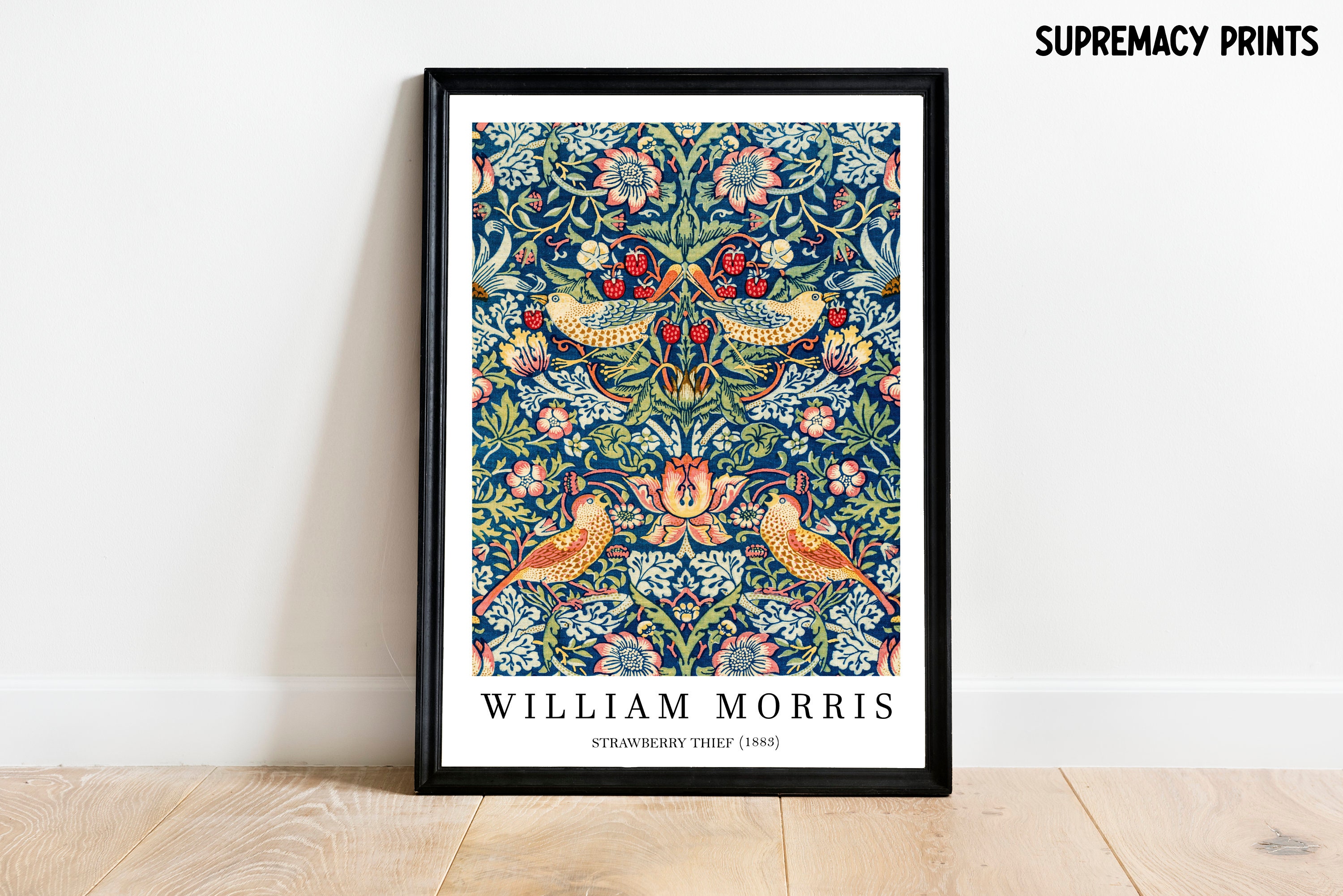 William Morris Print Strawberry Thief 1883 A1 A2 A3 A4 High Quality ...