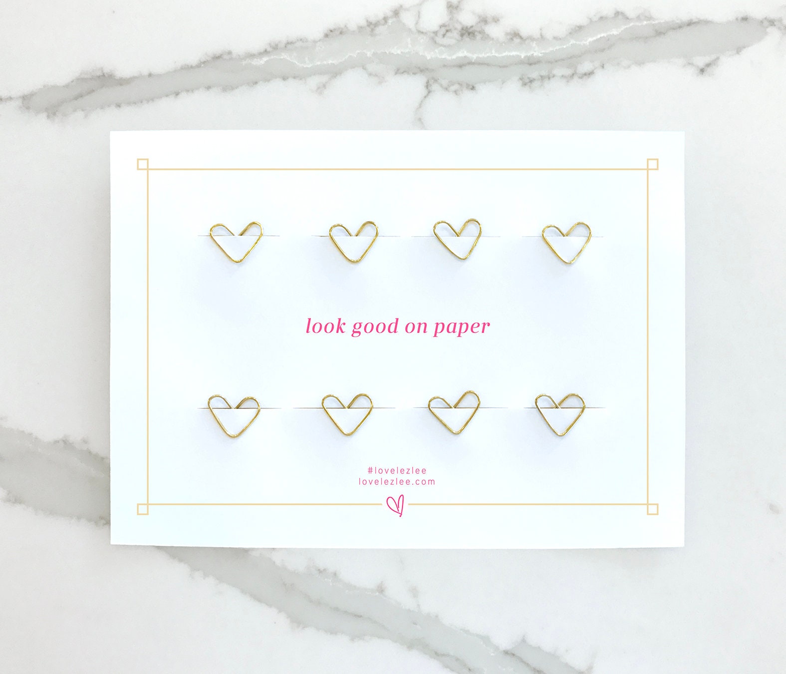 Bulk Heart Paper Clips: Gold, Rose Gold, Silver, Black - Etsy