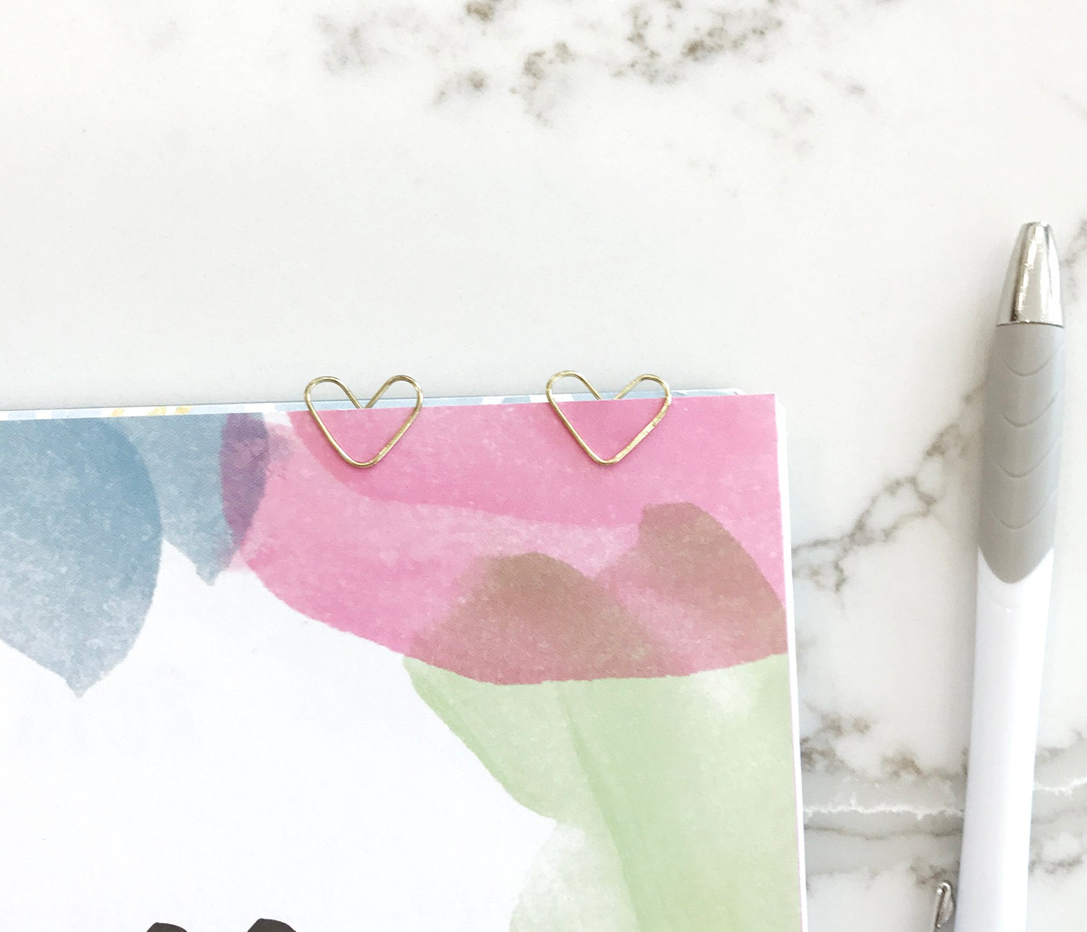 Bulk Heart Paper Clips: Gold, Rose Gold, Silver, Black - Etsy