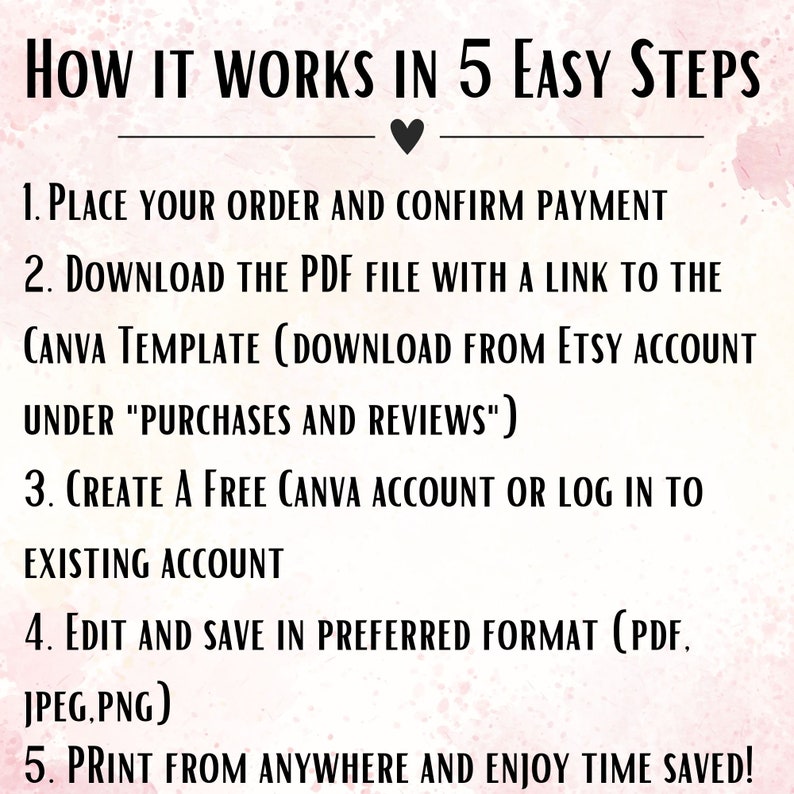 Cookie Order Form Template Bakery Invoice Editable Cake Order Form for ...