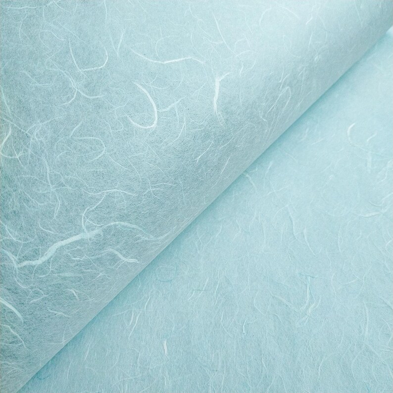 Unryu Kozo Washi Paper sky Blue Thai Mulberry Paper by Kozo Studio - Etsy