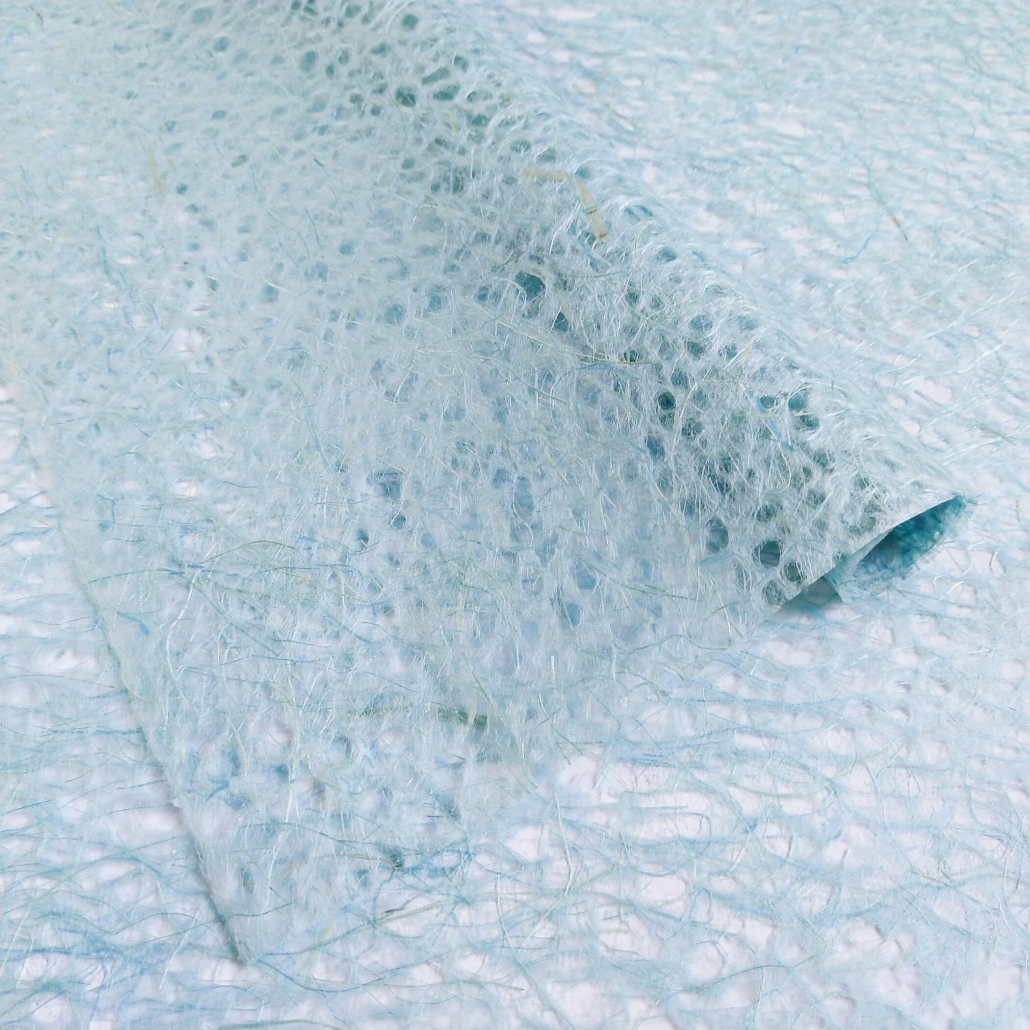 Asarakusui Lace Kozo Washi Paper light Blue Thai Mulberry Paper by Kozo ...