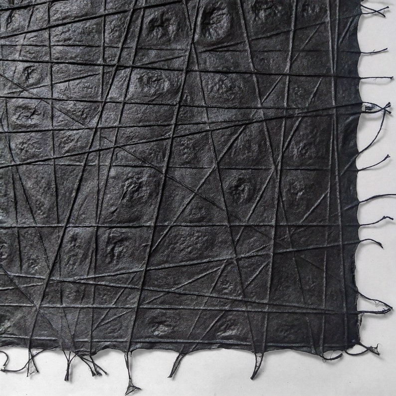 Handmade Interlace Mulberry Paper (black) by Kozo Studio - Etsy