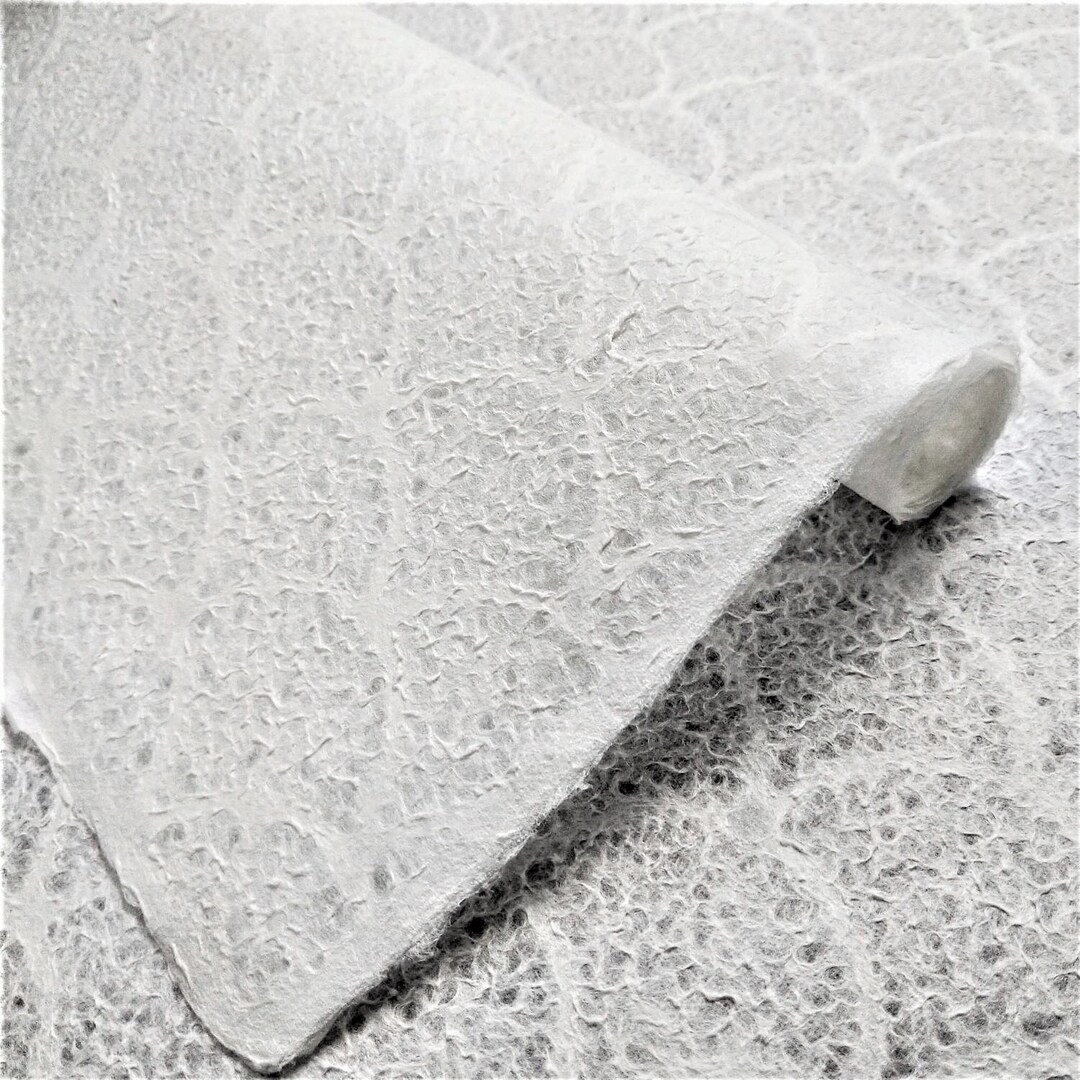 Handmade Lace Kozo Paper (wave Pattern) - Thai Mulberry Paper by Kozo ...