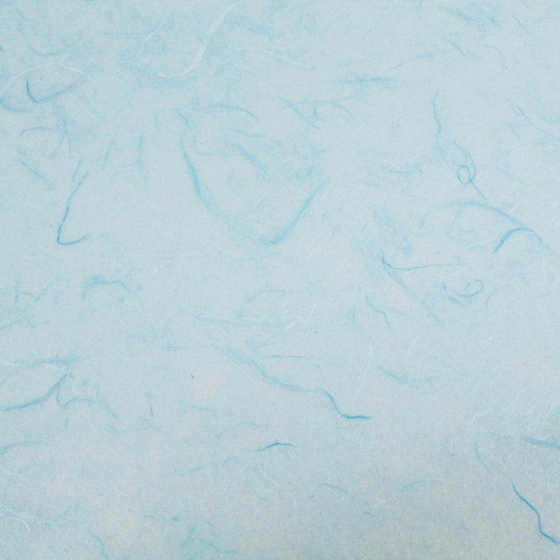 Unryu Kozo Washi Paper sky Blue Thai Mulberry Paper by - Etsy