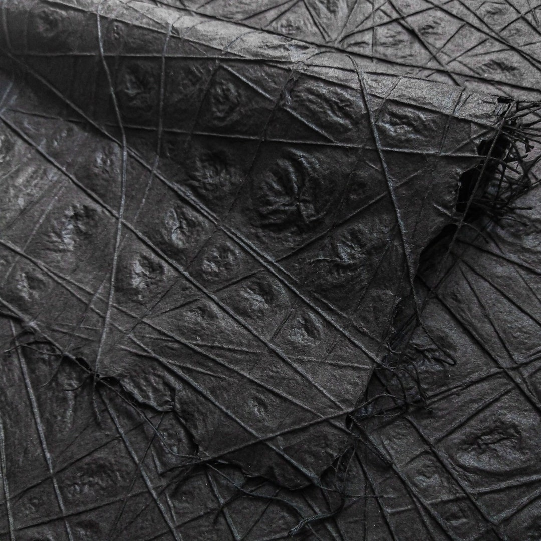 Handmade Interlace Kozo Paper (black) - Thai Mulberry Paper by Kozo ...