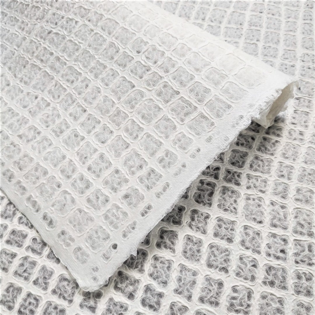 Handmade Lace Kozo Washi Paper (wafer Pattern) - Thai Mulberry Paper by ...
