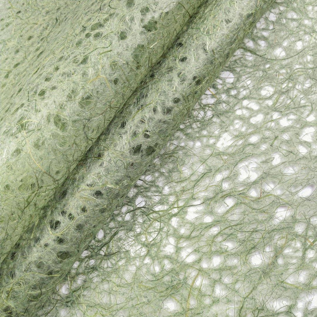 Asarakusui Lace Mulberry Paper (moss Green) by Kozo Studio - Etsy
