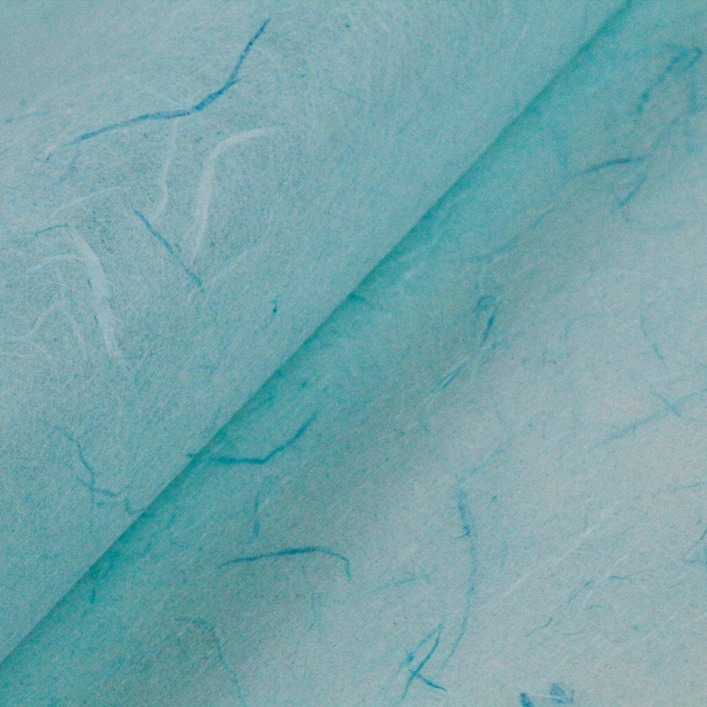 Unryu Kozo Washi Paper sky Blue Thai Mulberry Paper by Kozo Studio - Etsy