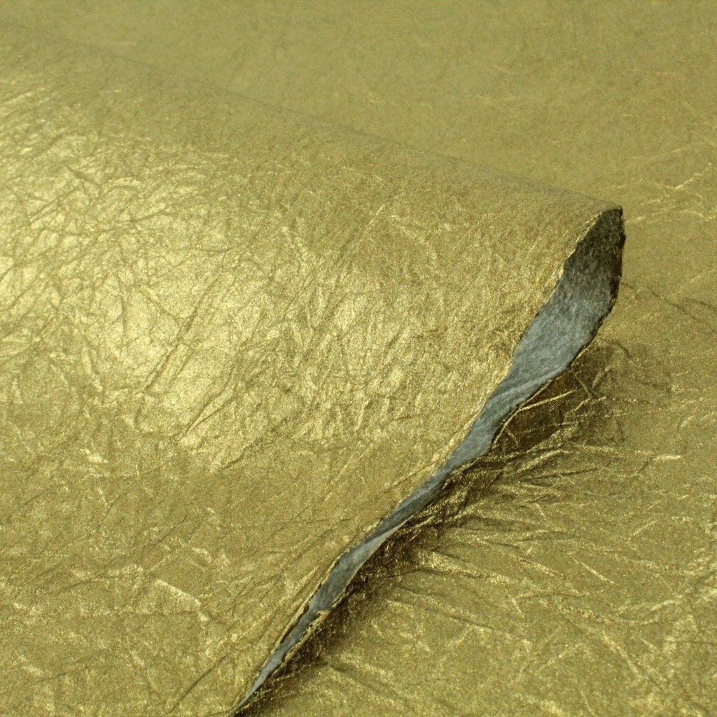 Momigami Gleaming Metallic Kozo Paper gold Thai Mulberry Paper by Kozo Studio - Etsy