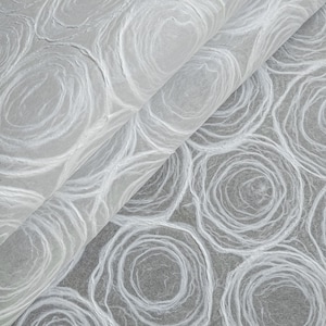 Handmade Rose Kozo Washi Paper (white) - Thai Mulberry Paper by Kozo ...