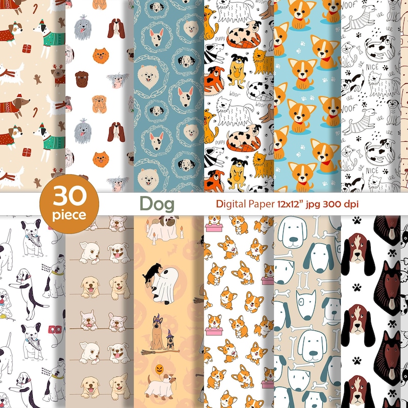 Dog Wallpaper - Etsy