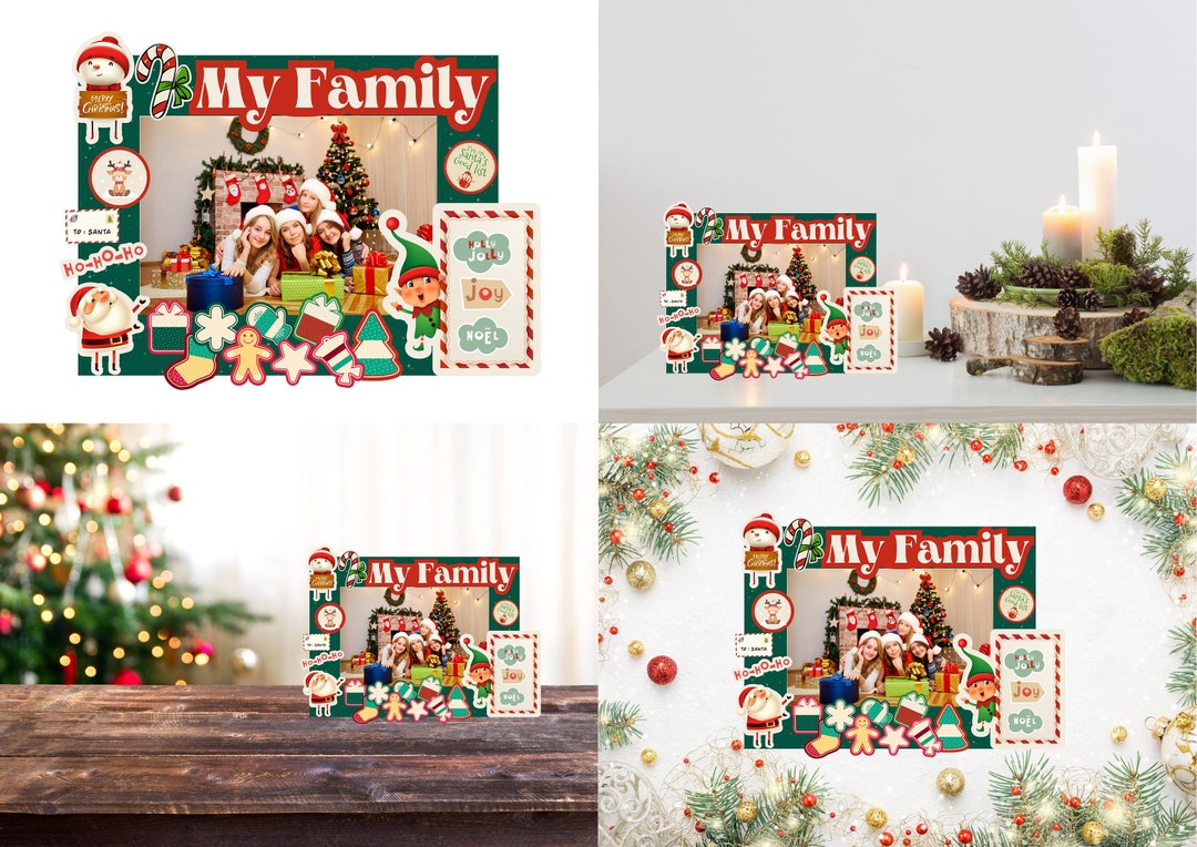 Digital Custom Christmas Photo Frame,personalized Picture Frame,couple ...