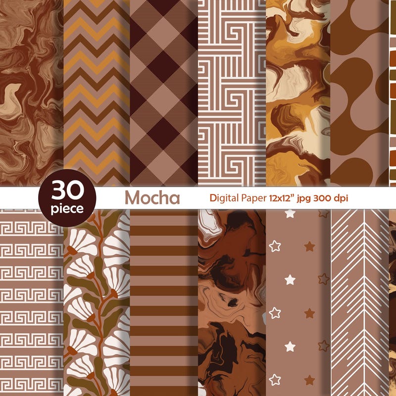 Mocha Patterns - Etsy