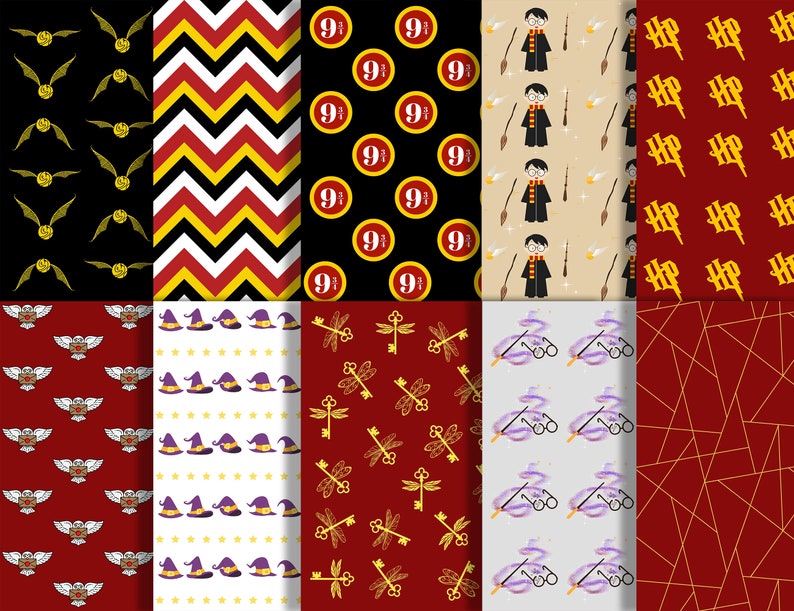 Sale Wizard Digital Paper,magic Digi Paper Pack,wizard School,magic ...
