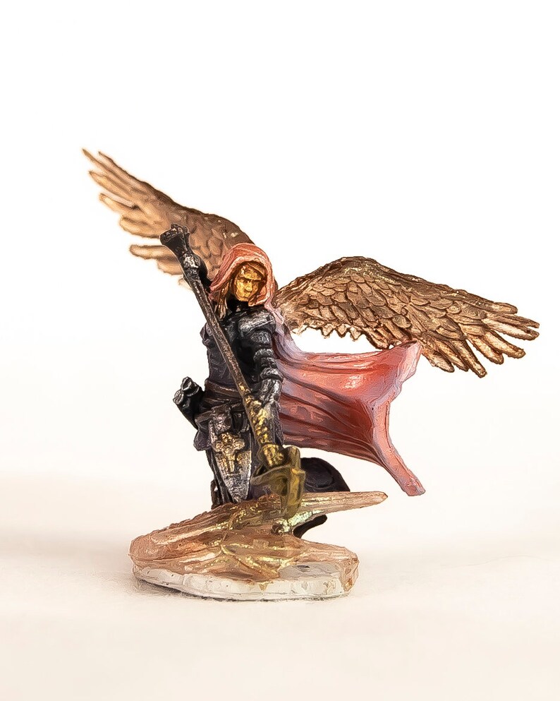 Female Aasimar Hand Painted DND Mini - Etsy