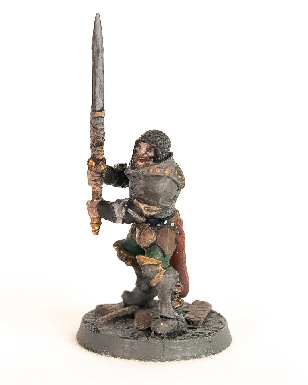 Human Fighter Hand Painted DND Mini - Etsy