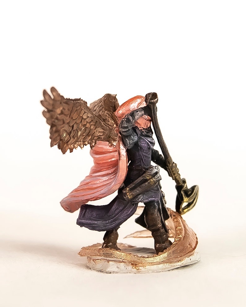 Female Aasimar Hand Painted DND Mini - Etsy