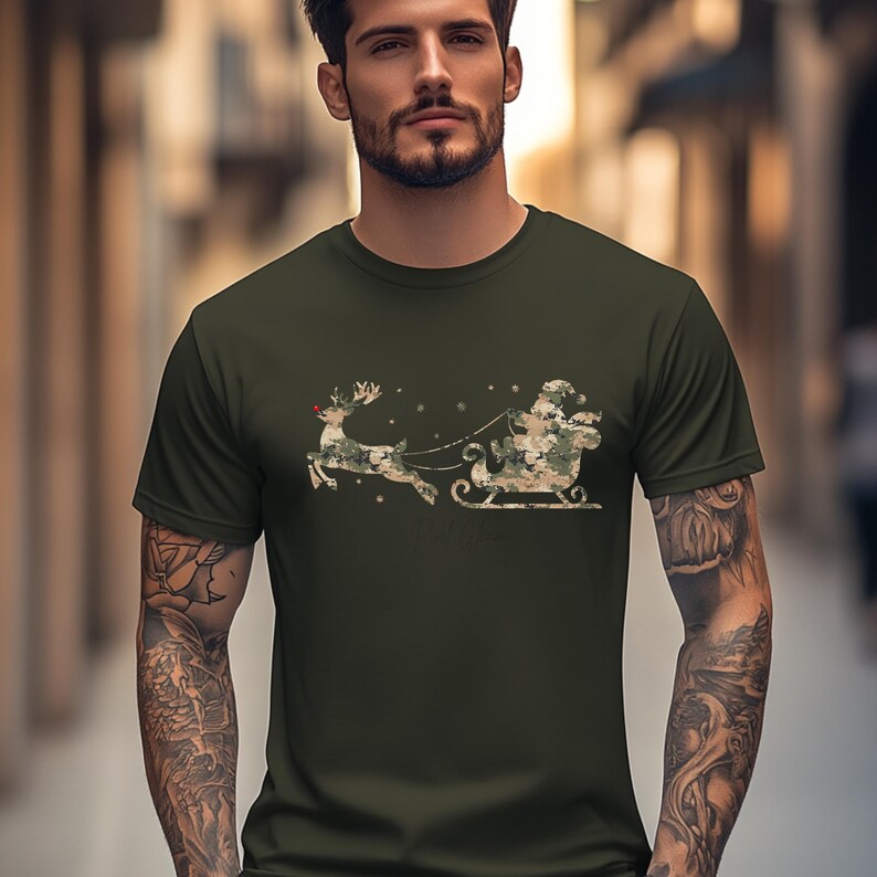 Camo Santa Png, Red Nose Reindeer, Hunting Png, Old School Camo, Kids ...