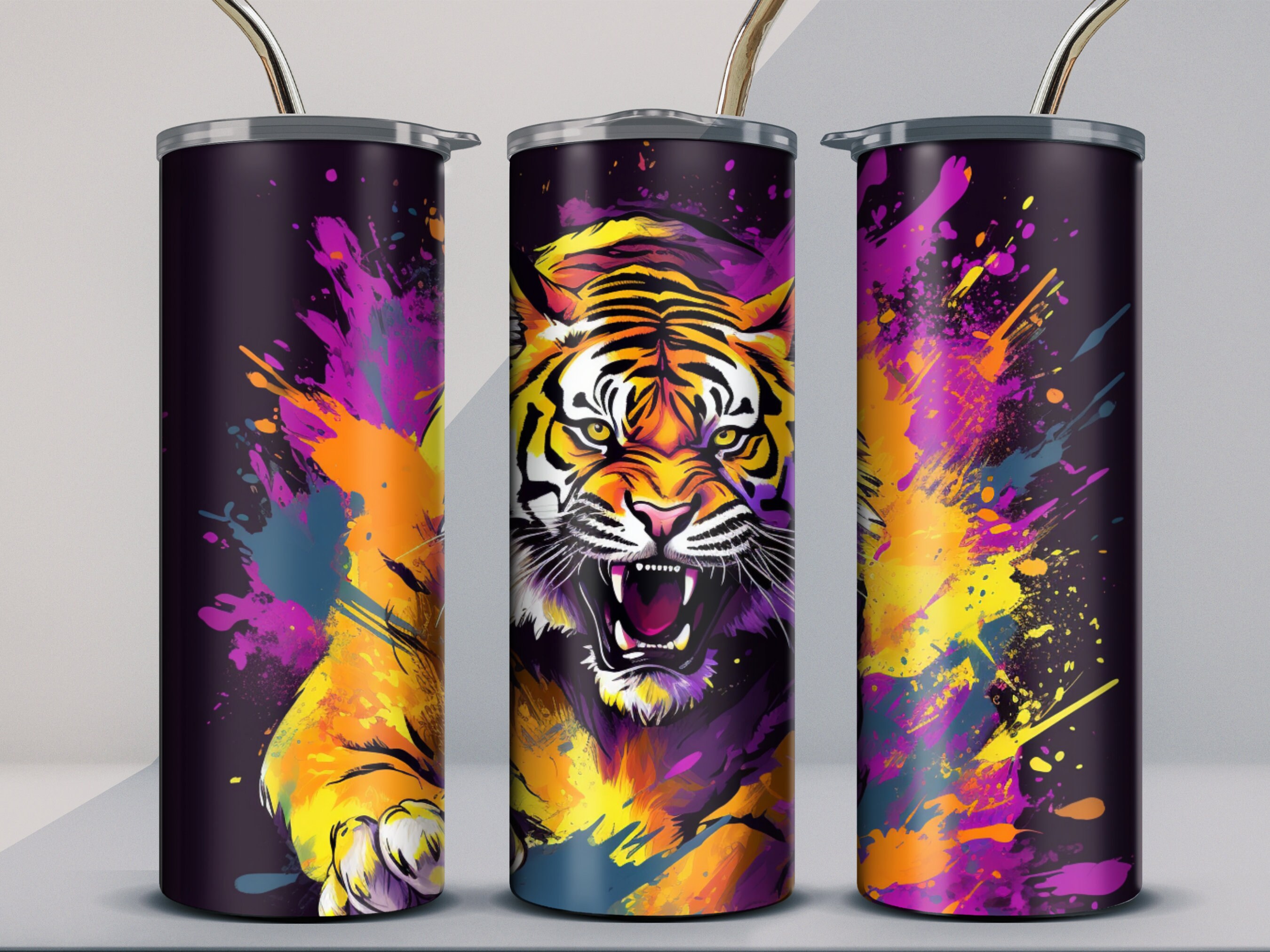 Tiger Tumbler Wrap Png 20 Oz Tumbler Wrap PNG 300 DPI - Etsy