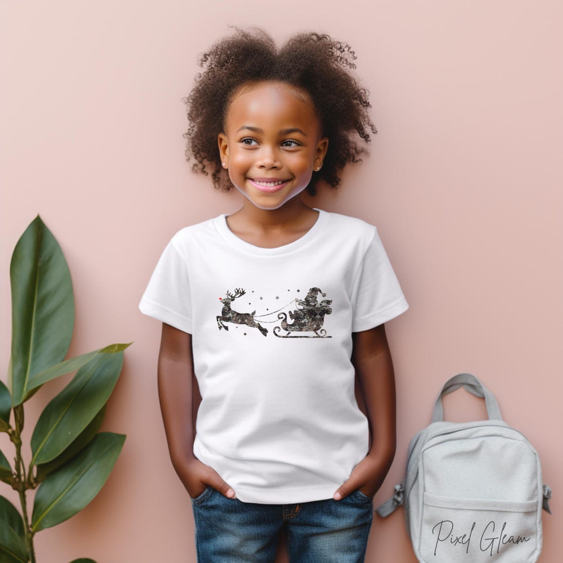 Camo Santa Png, Red Nose Reindeer, Hunting Png, Old School Camo, Kids ...