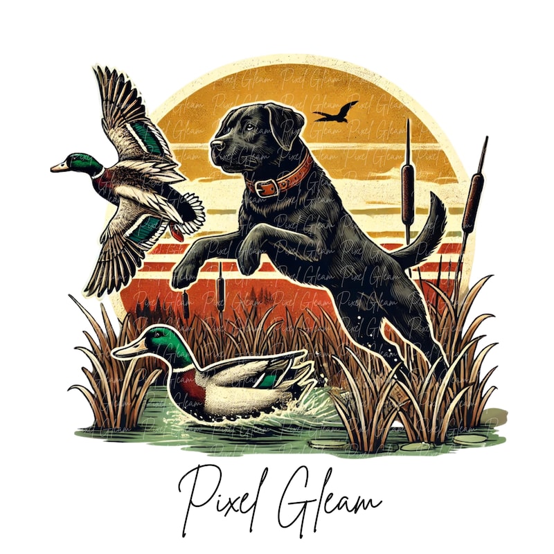 Duck Hunting With Dog Png - Etsy